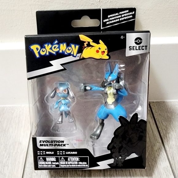 Pokemon | Toys | Pokemon Select Evolution Riolu And Lucario Action ...